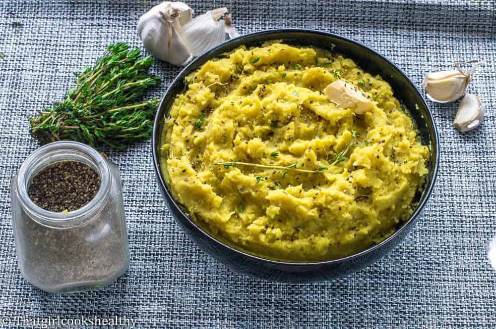 Caribbean creamy mashed potatoes - That Girl Cooks Healthy