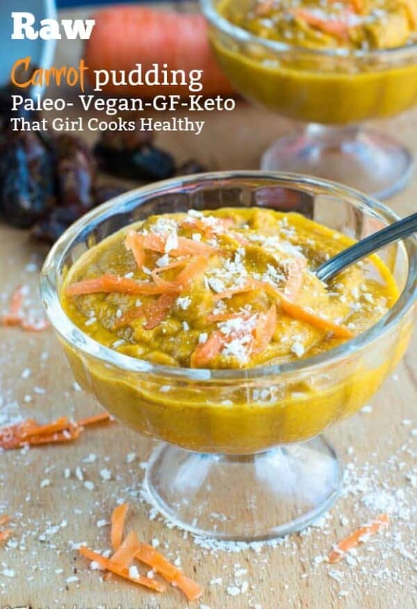 Vegan Carrot Pudding - That Girl Cooks Healthy
