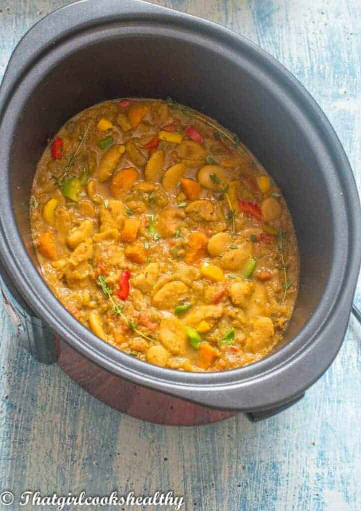 Caribbean Curried Butter Beans (Vegan) - That Girl Cooks Healthy
