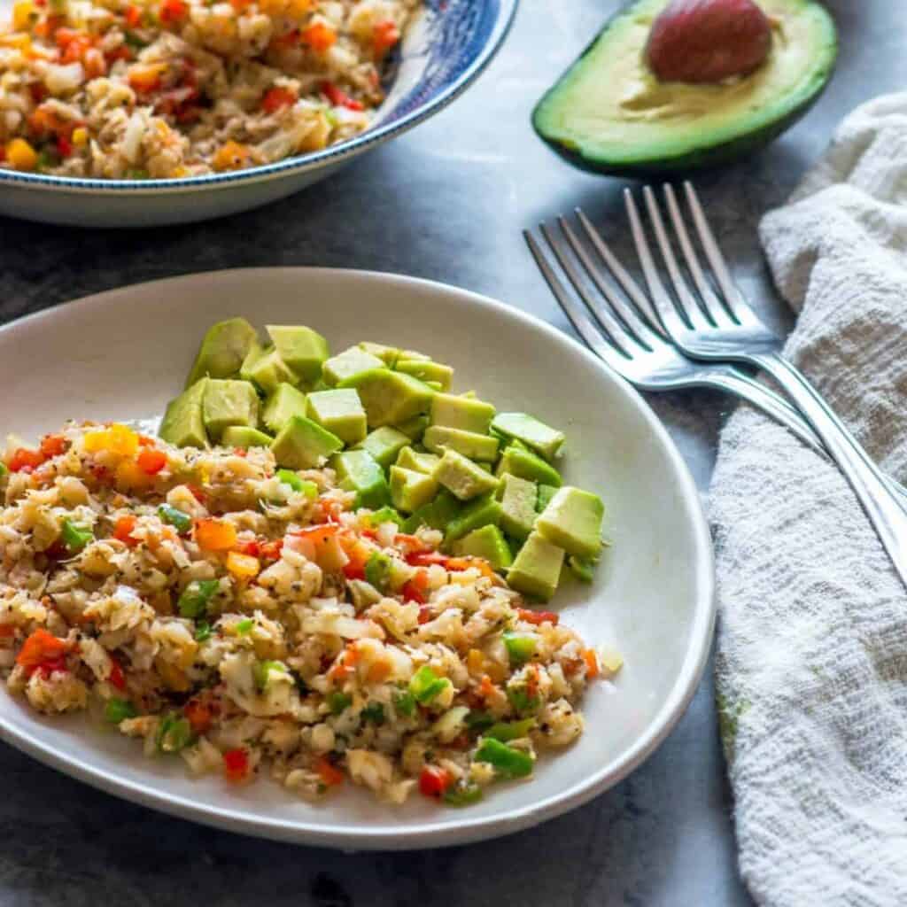 Saltfish Buljol (Low Carb, Keto) - That Girl Cooks Healthy