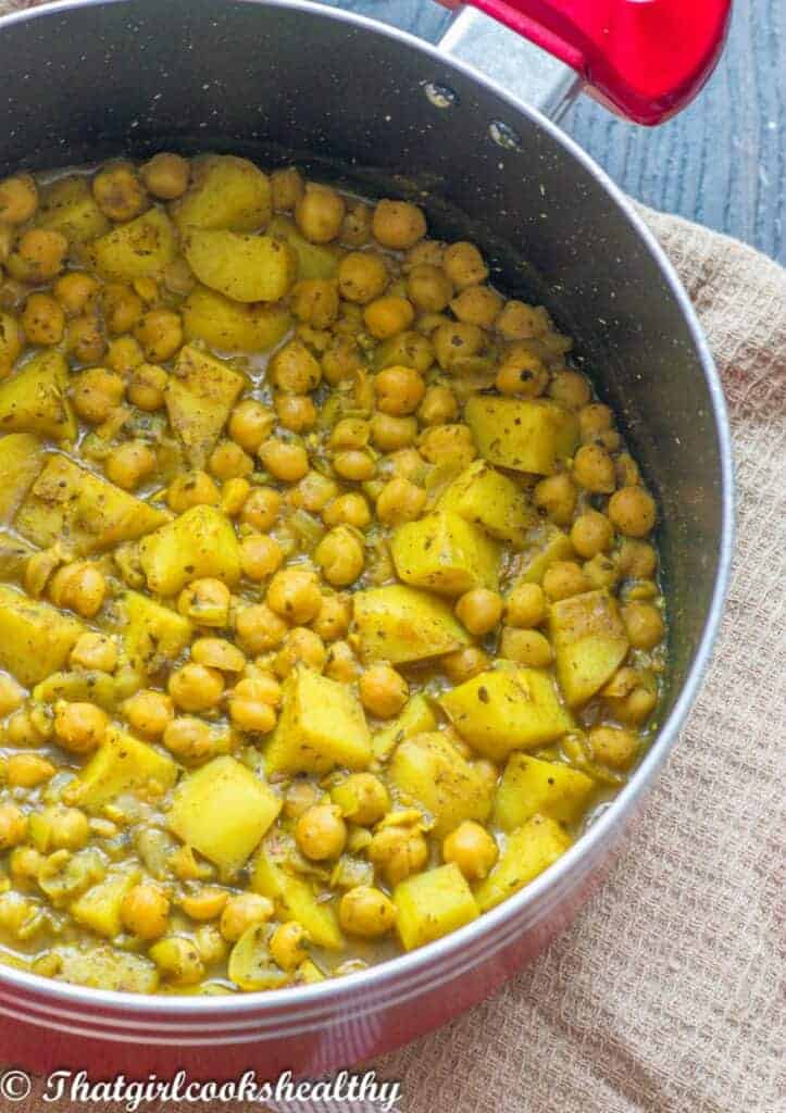 Curry Channa and Aloo (Vegan, GF) - That Girl Cooks Healthy