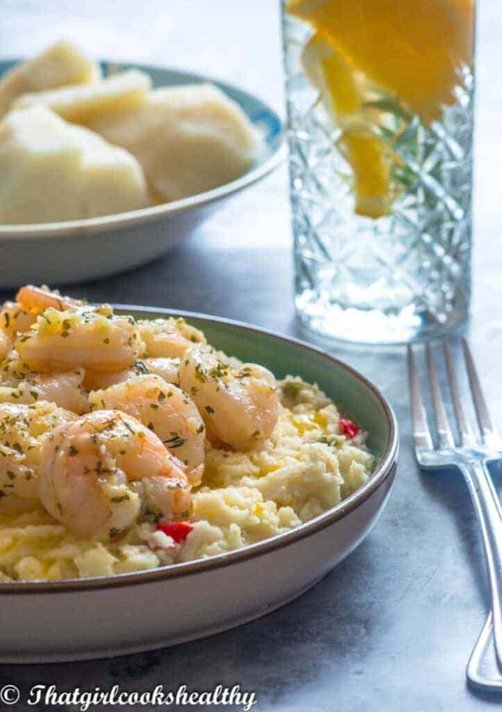 Pan Fried Garlic Butter Shrimp - That Girl Cooks Healthy