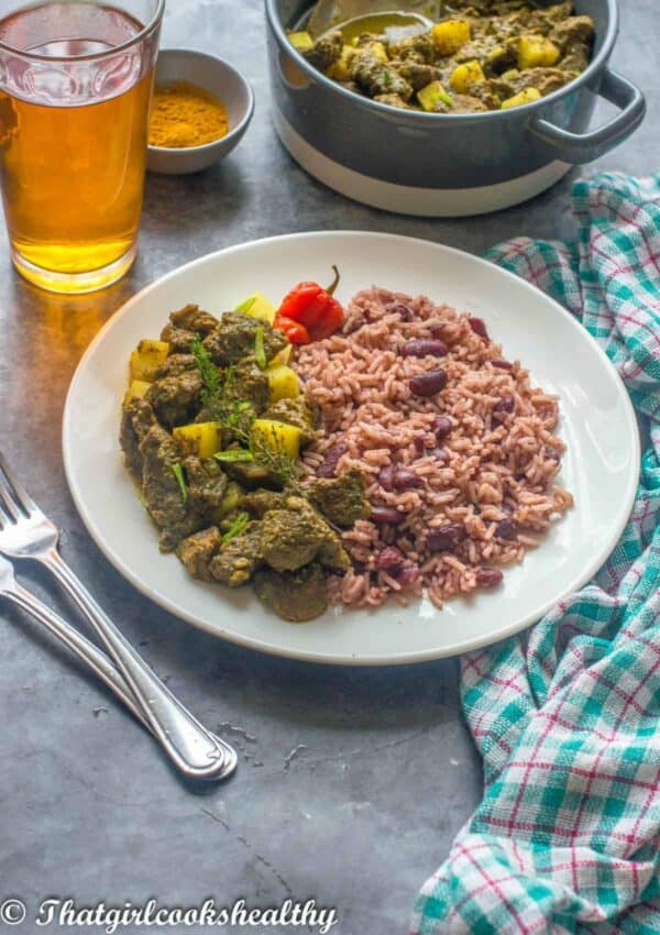 Jamaican Curry Goat - That Girl Cooks Healthy