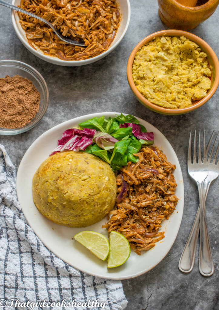Vegan Mofongo (Puerto Rican) - That Girl Cooks Healthy
