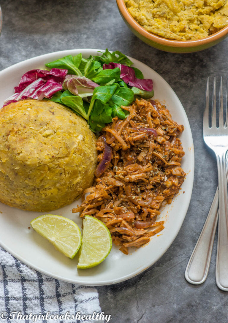 Vegan Mofongo (Puerto Rican) - That Girl Cooks Healthy