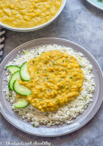 Dhal and Rice (Trinidadian Inspired) - That Girl Cooks Healthy