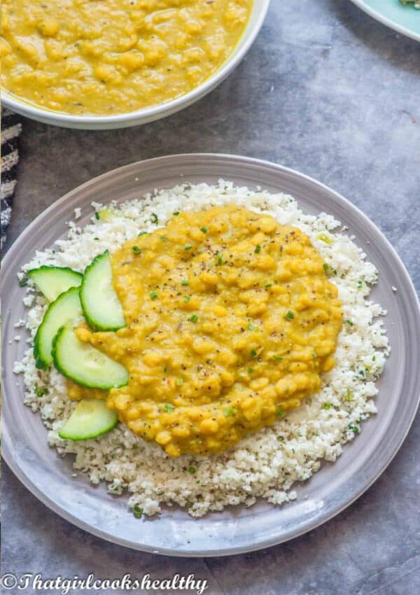 Dhal and Rice (Trinidadian Inspired) - That Girl Cooks Healthy