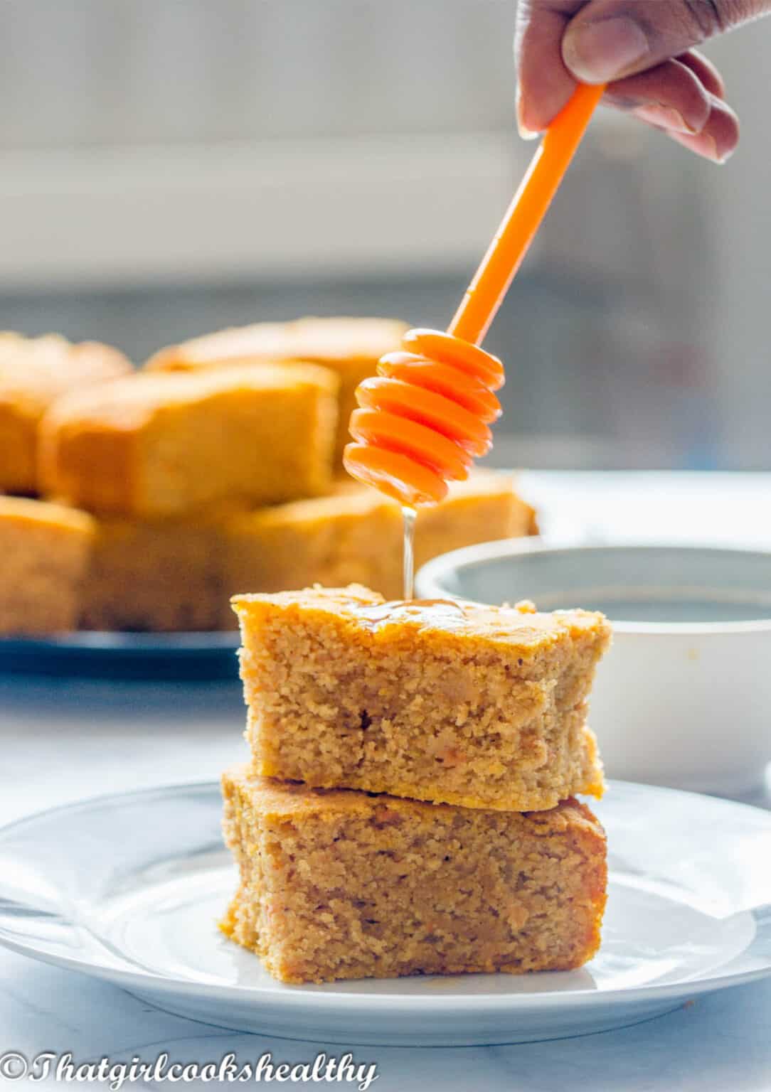 Vegan Sweet Potato Cornbread - That Girl Cooks Healthy