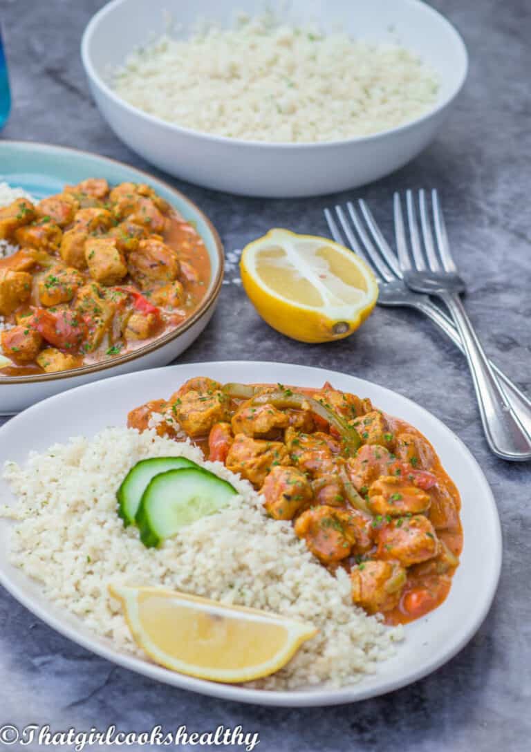 Curry with Soya Chunks (Curry Veggie Chunks) - That Girl Cooks Healthy