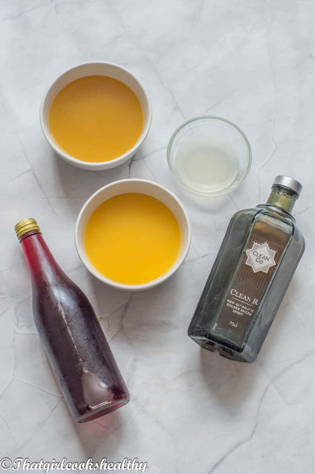 Caribbean Rum Punch Mocktail - That Girl Cooks Healthy