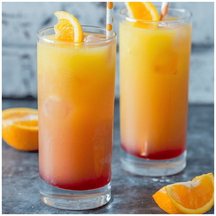 Sunrise Mocktail Recipe - That Girl Cooks Healthy