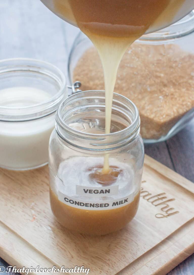 Vegan Condensed Milk (No Coconut Milk) - That Girl Cooks Healthy