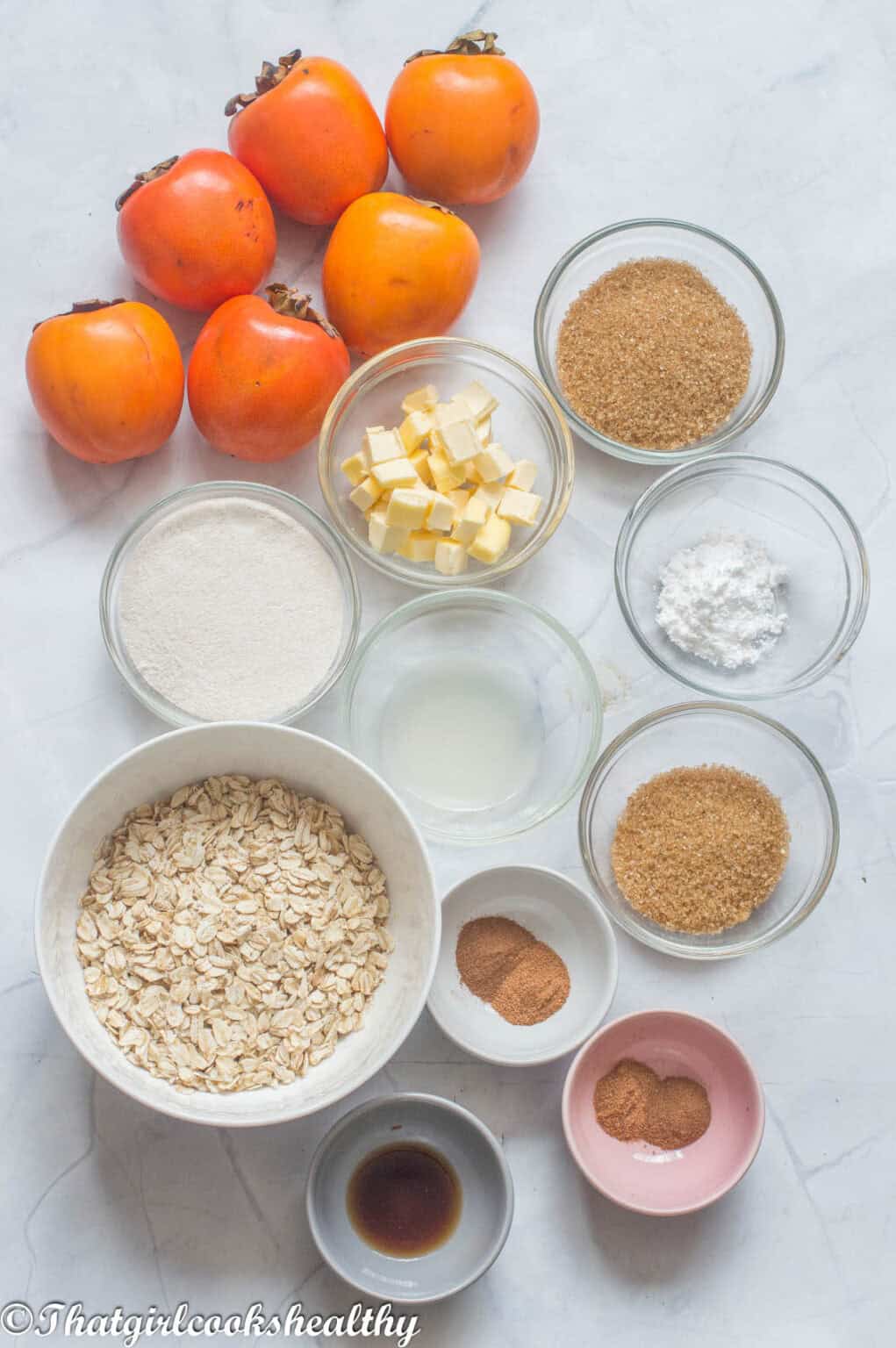 Persimmon Crumble (Crisp) - That Girl Cooks Healthy