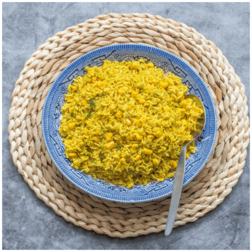 Yellow Rice With Corn - That Girl Cooks Healthy