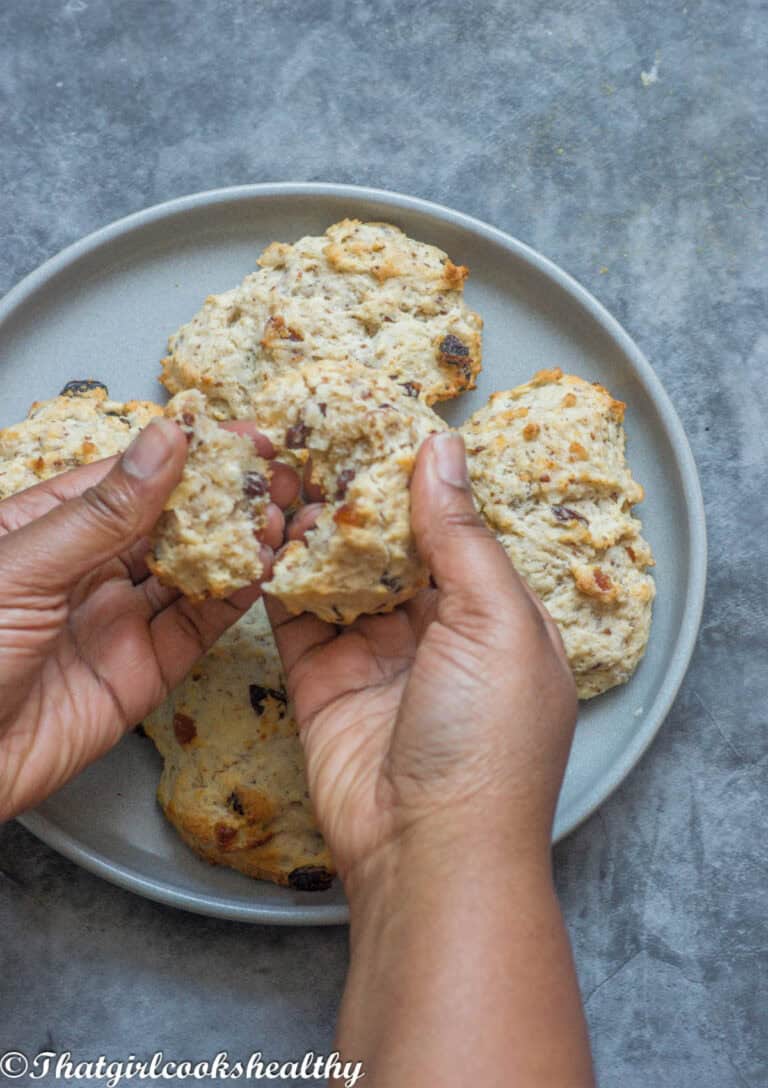 Jamaican Rock Cake (Rock Buns) - That Girl Cooks Healthy