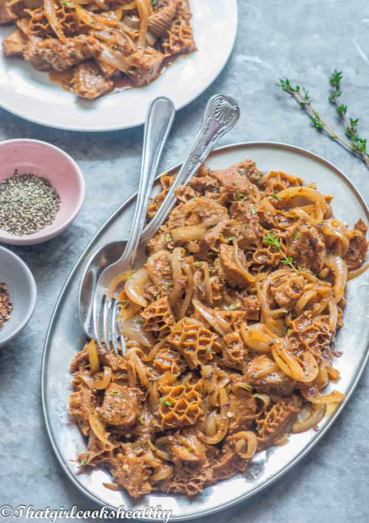 Tripe and Onions (Caribbean Style) - That Girl Cooks Healthy