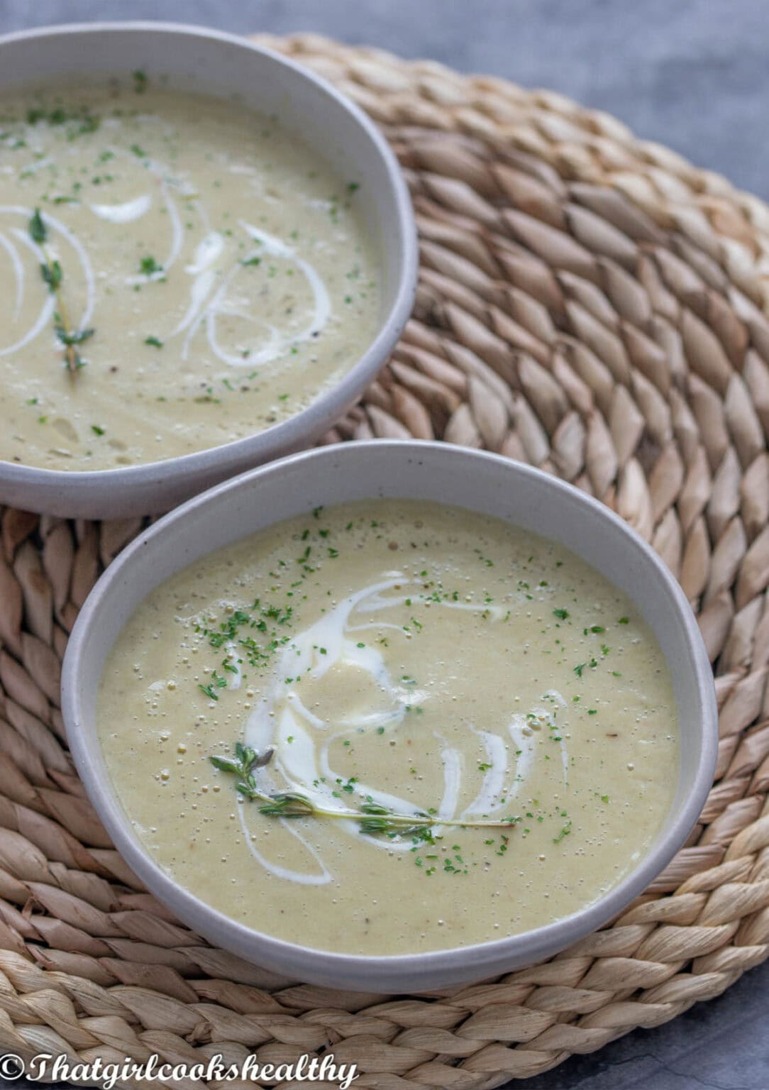 Roasted Cho Cho Soup (Chayote Soup)(Vegan) - That Girl Cooks Healthy