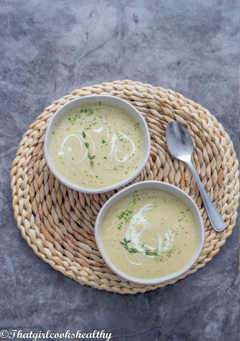 Roasted Cho Cho Soup (Chayote Soup)(Vegan) - That Girl Cooks Healthy