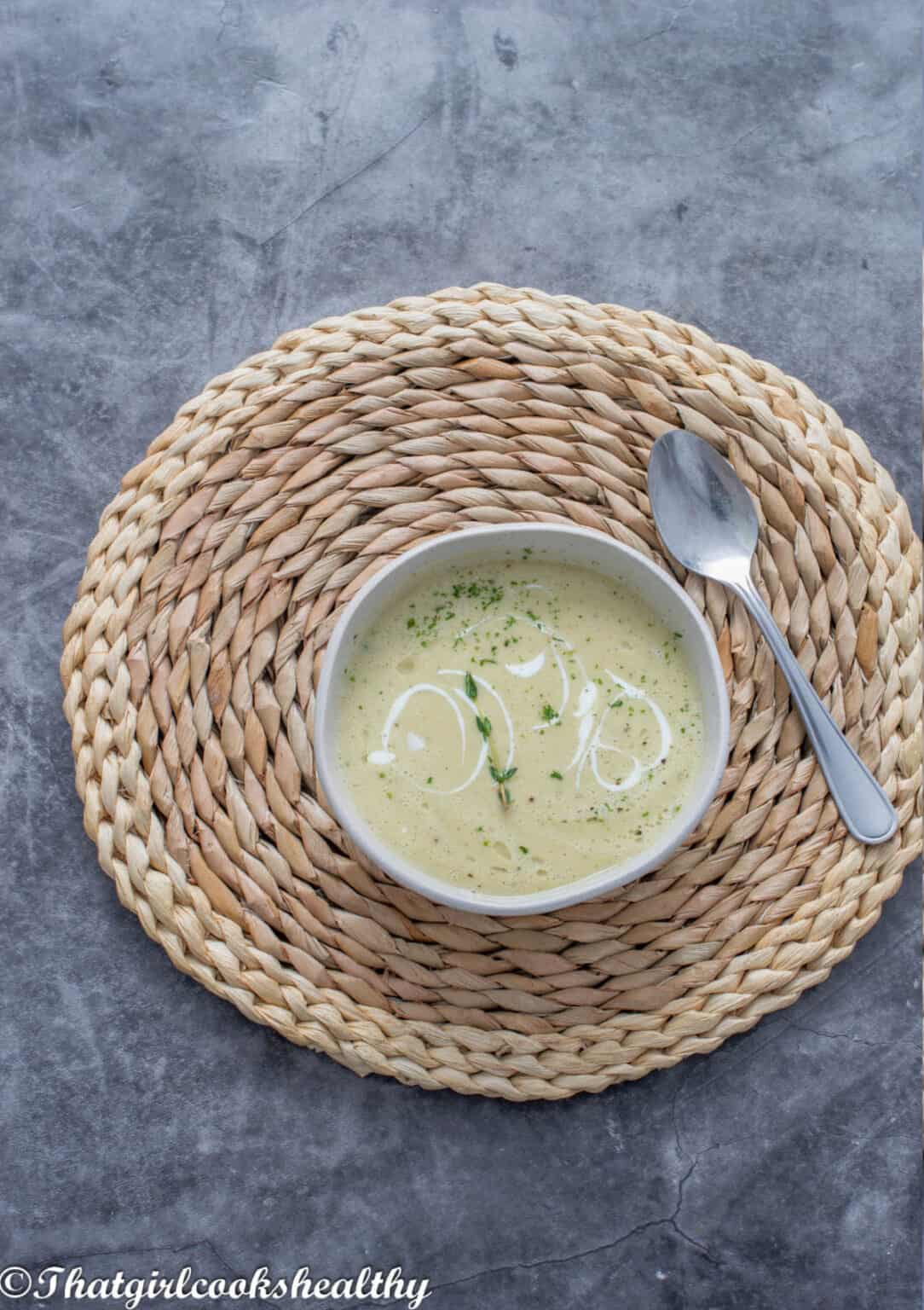 Roasted Cho Cho Soup (Chayote Soup)(Vegan) - That Girl Cooks Healthy